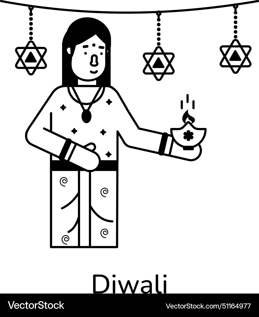 Diwali Royalty Free Vector Image - VectorStock