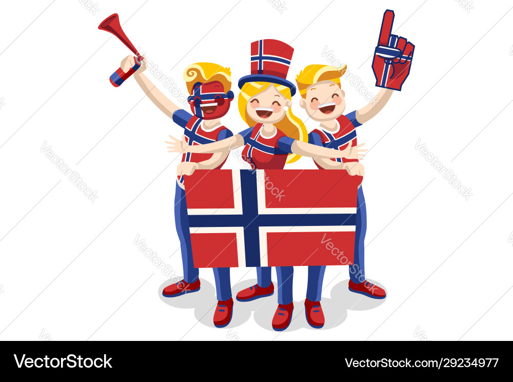 Norwegian people Royalty Free Vector Image - VectorStock