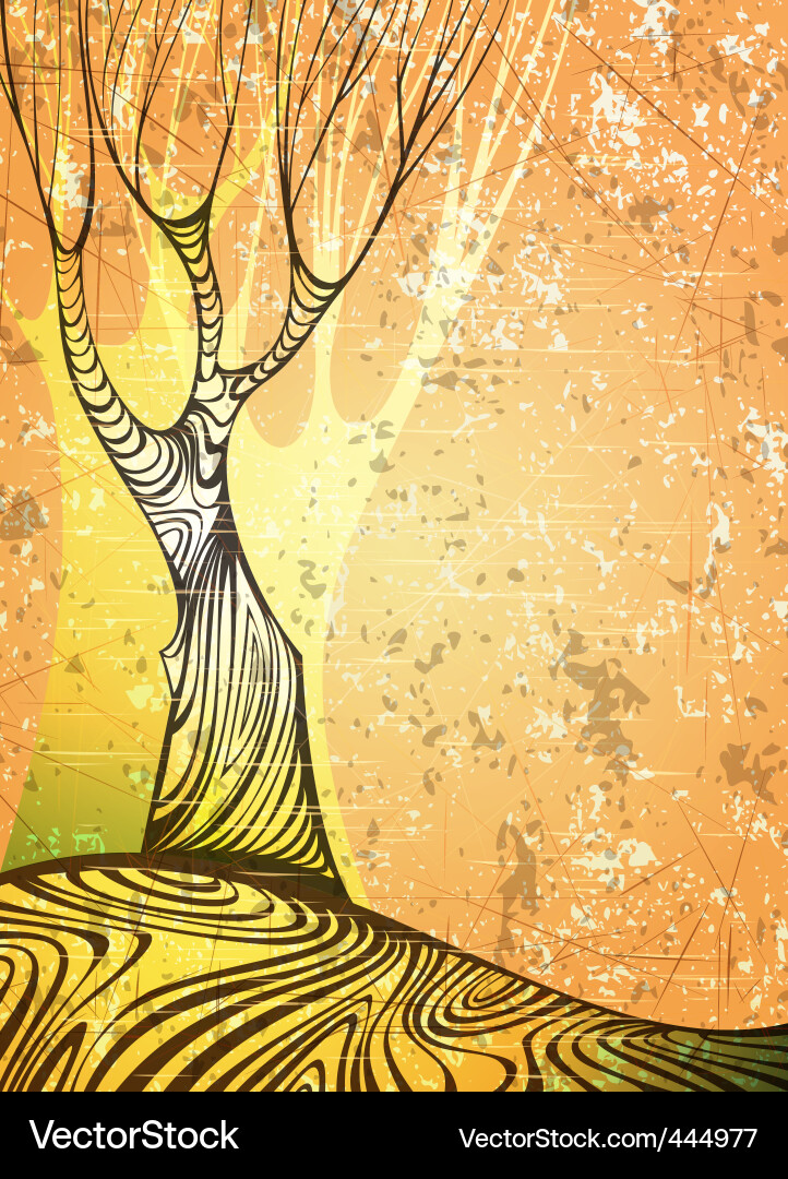 Tree background Royalty Free Vector Image - VectorStock