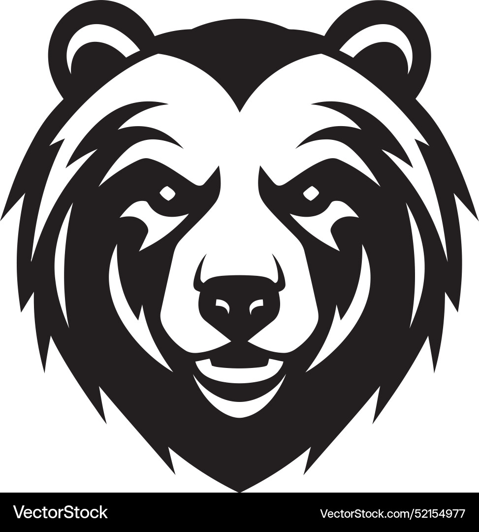 Wild bear in its natural element breathtaking Vector Image