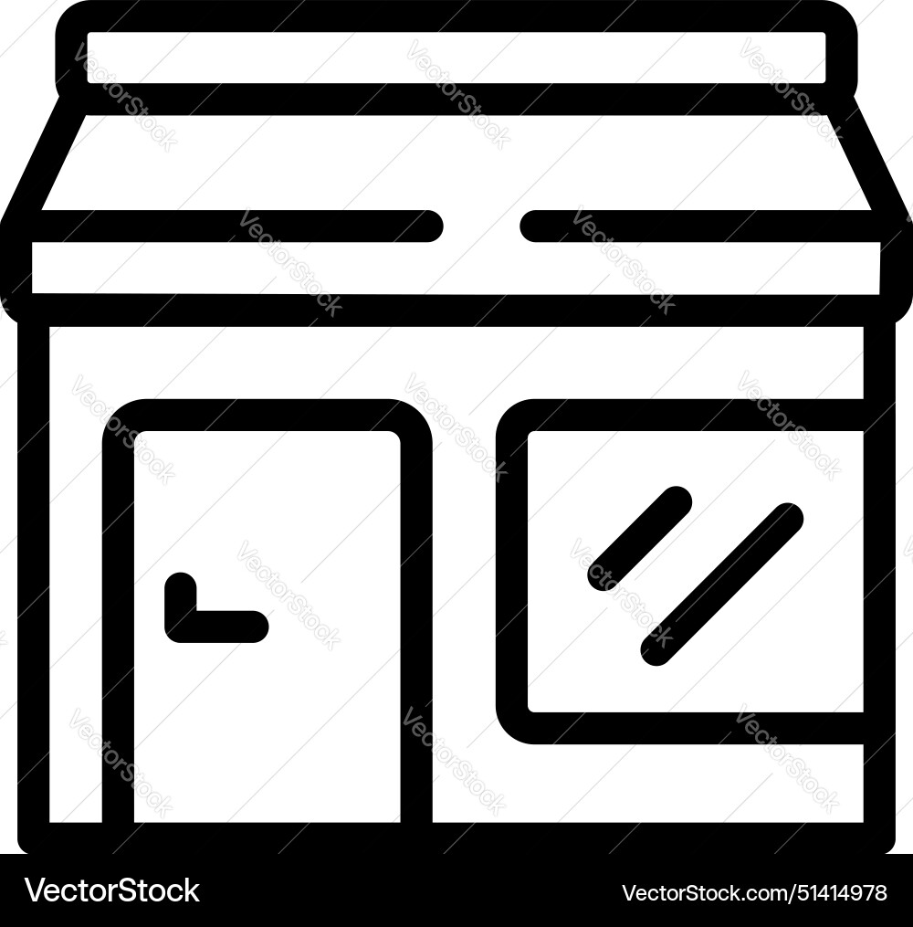 A storefront icon Royalty Free Vector Image - VectorStock