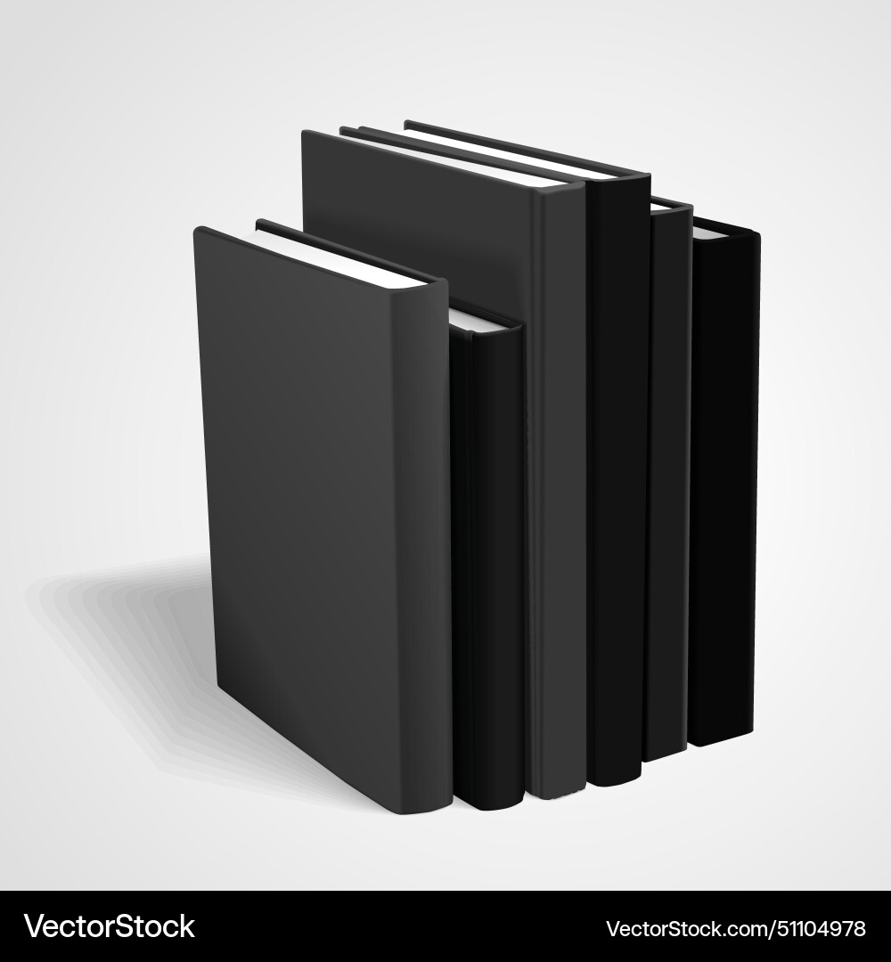 Blank hardcover books Royalty Free Vector Image