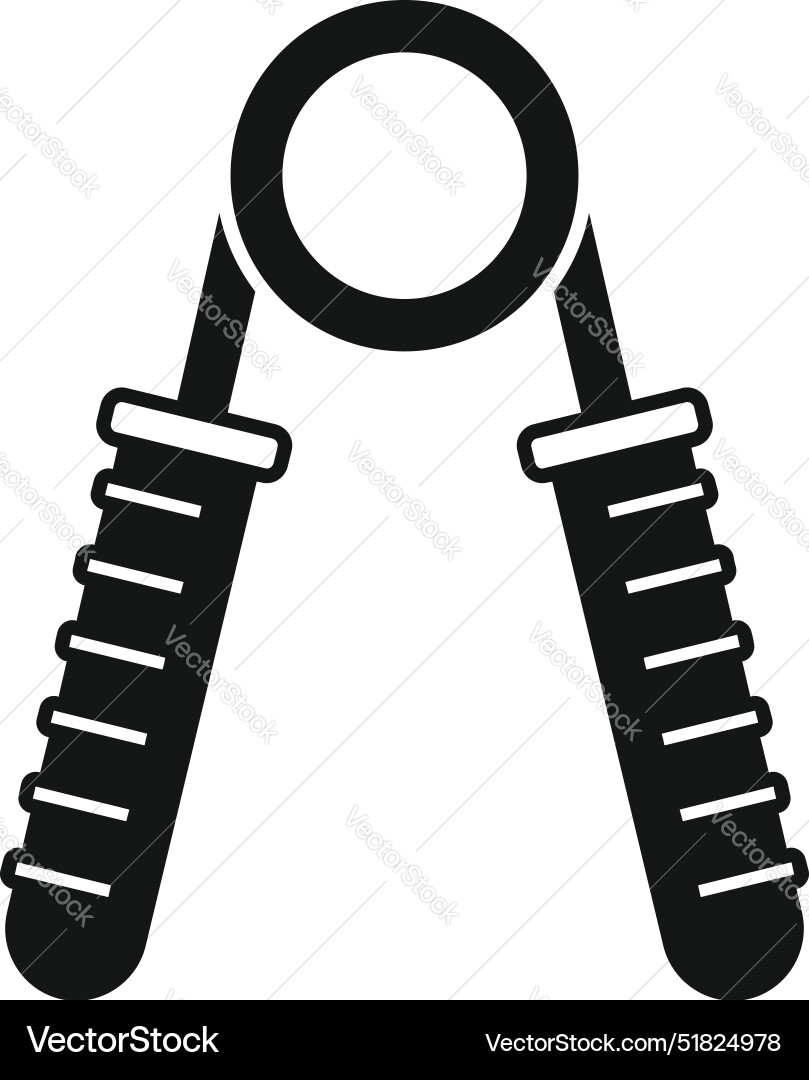 Hand grip exerciser improving forearm strength Vector Image