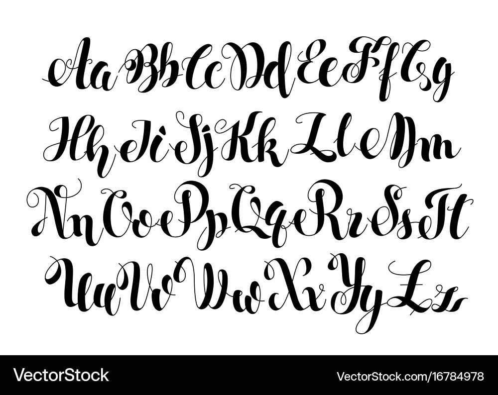 Handwritten Calligraphy Symbols Set Royalty Free Vector