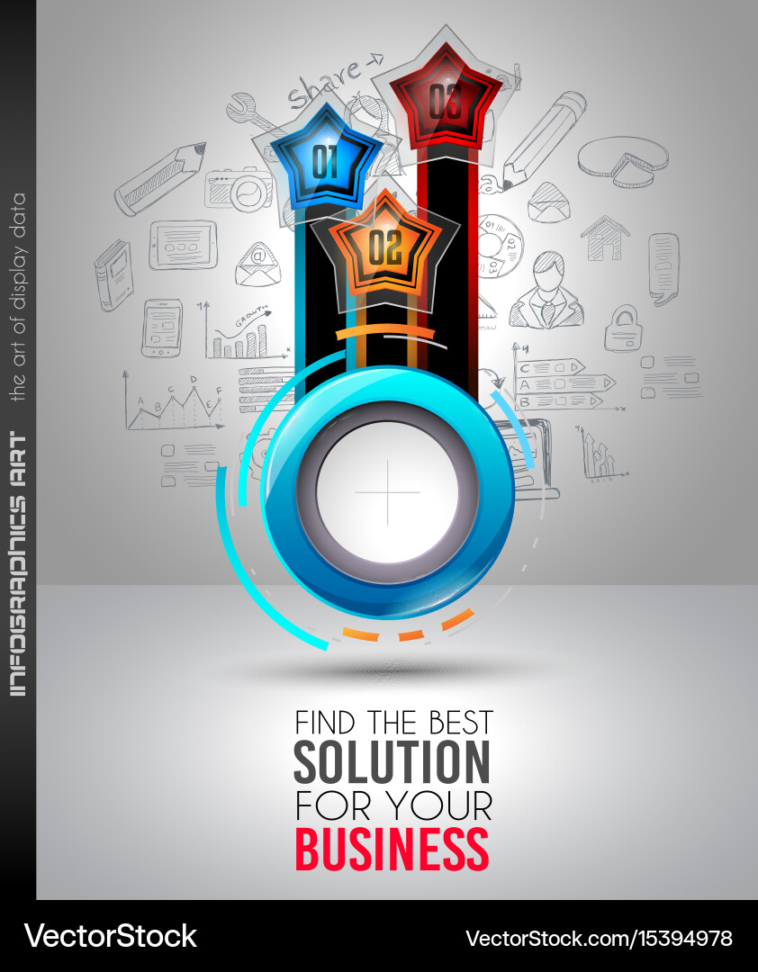 Infograph template with multiple choices Vector Image