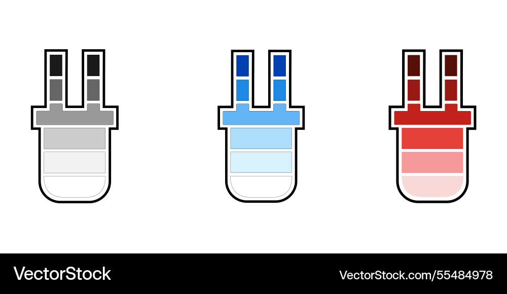 Plug power fork charging charge level Royalty Free Vector