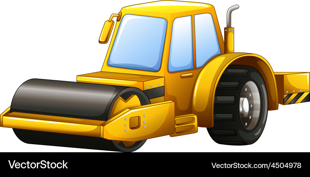 Steam roller Royalty Free Vector Image - VectorStock
