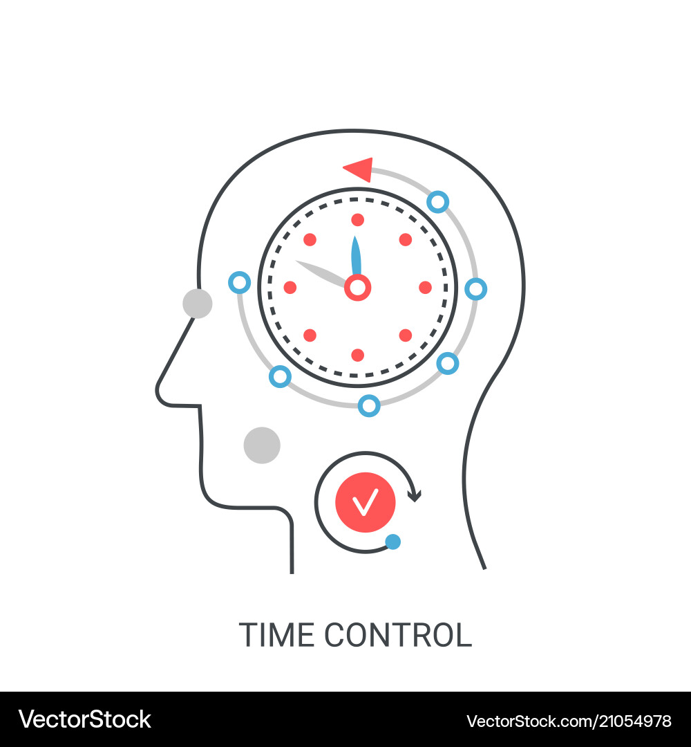 Time control concept Royalty Free Vector Image