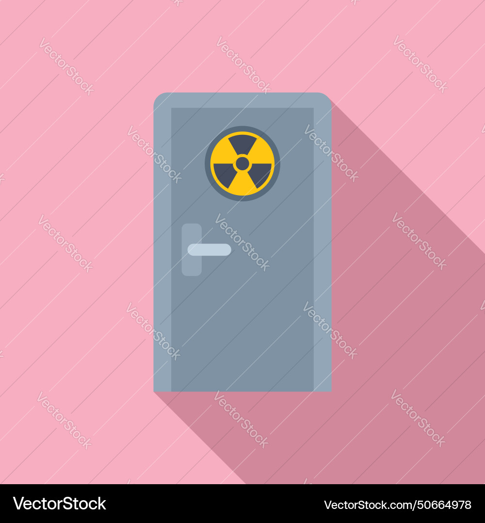 Xray image room door icon flat hospital Royalty Free Vector