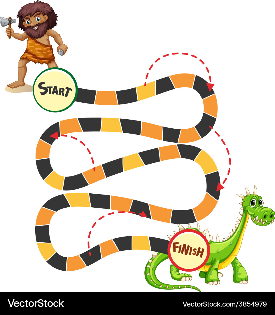 Boardgame template Royalty Free Vector Image - VectorStock