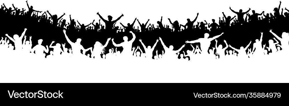 Crowd people in stadium sports Royalty Free Vector Image