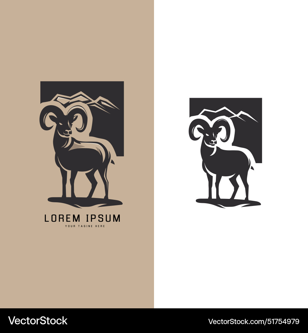 Goat logo Royalty Free Vector Image - VectorStock