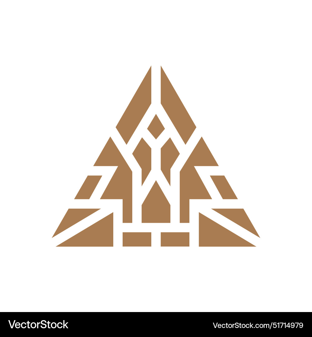 Pyramid logo Royalty Free Vector Image - VectorStock