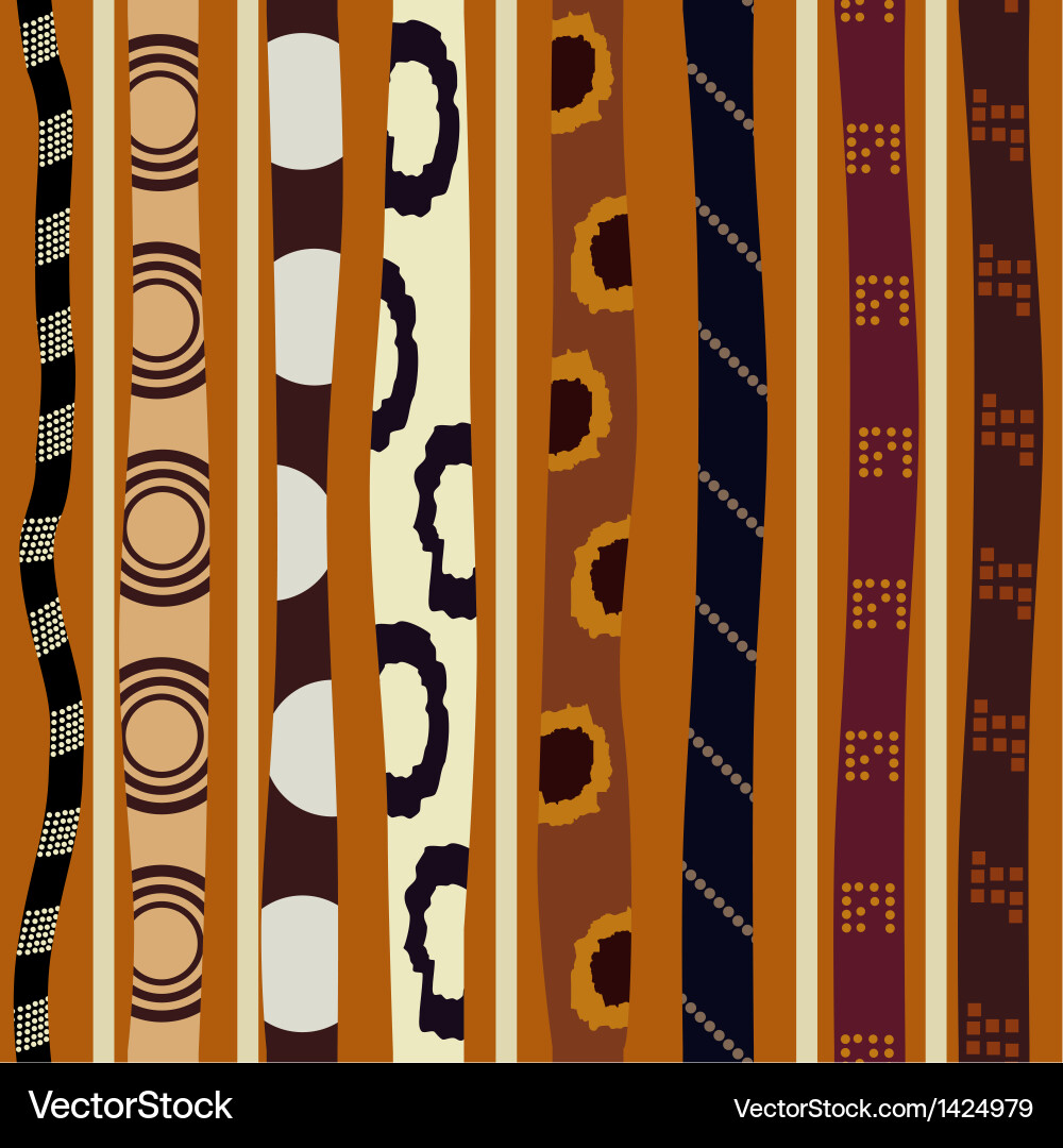 Seamless pattern with animals tribal elements Vector Image