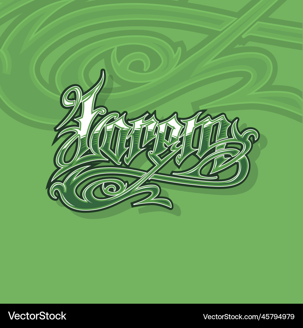 Filigree Tattoo Lettering