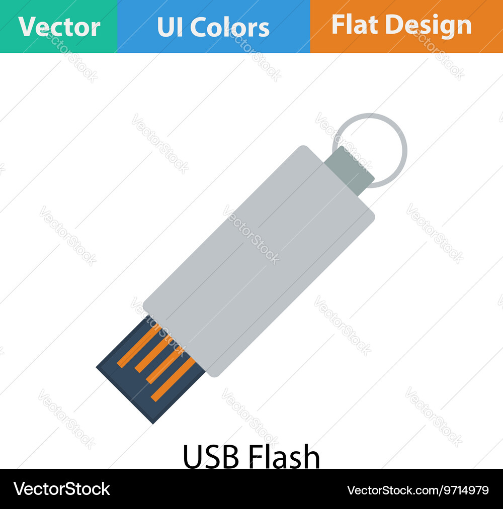 Usb flash icon Royalty Free Vector Image - VectorStock