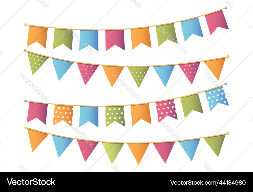 Bunting Royalty Free Vector Image - VectorStock