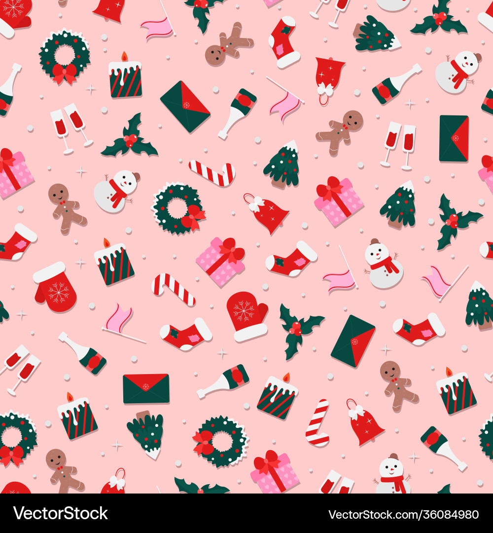 Christmas Seamless Pattern Royalty Free Vector Image