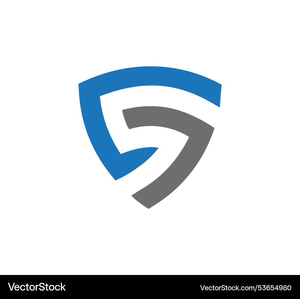 Security logo icon design cyber Royalty Free Vector Image