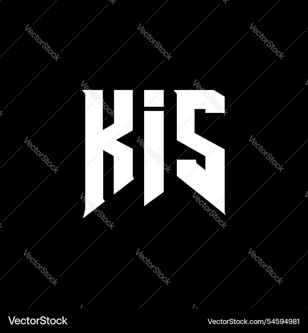 Kis letter logo design for technology company Vector Image