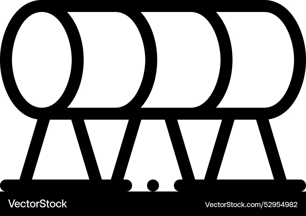 Crawl icon thin linear style design isolated Vector Image