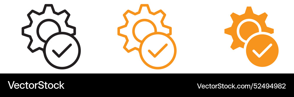 Easy installation icon set quick setup Royalty Free Vector