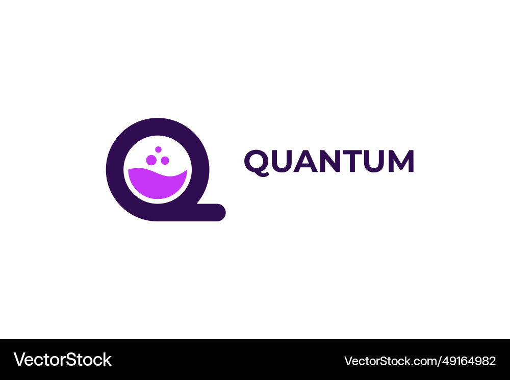 Letter q laboratory template logo design Vector Image