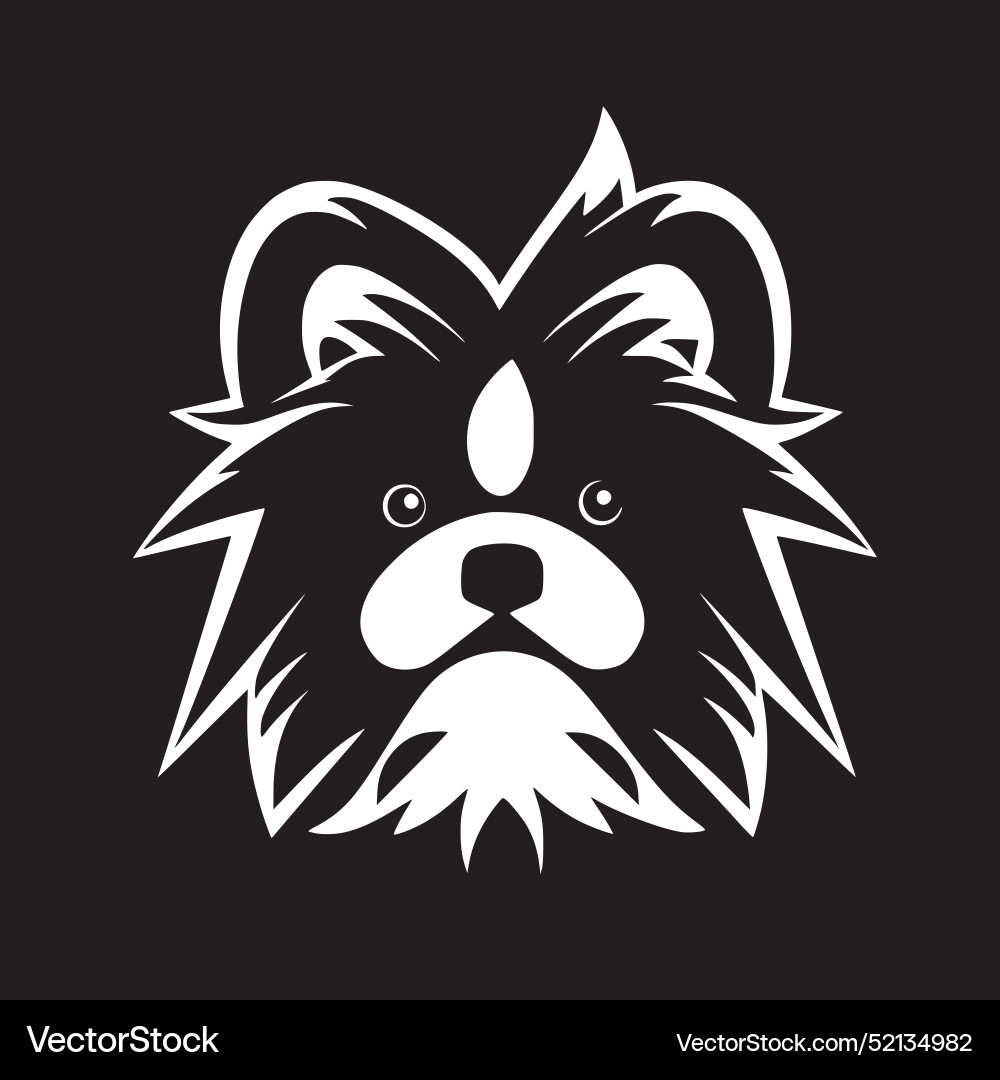 Pomeranian - minimalist and flat logo Royalty Free Vector