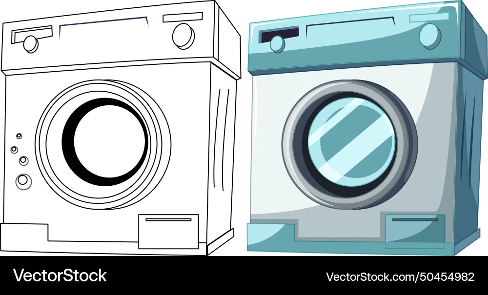 Two stylized washers Royalty Free Vector Image