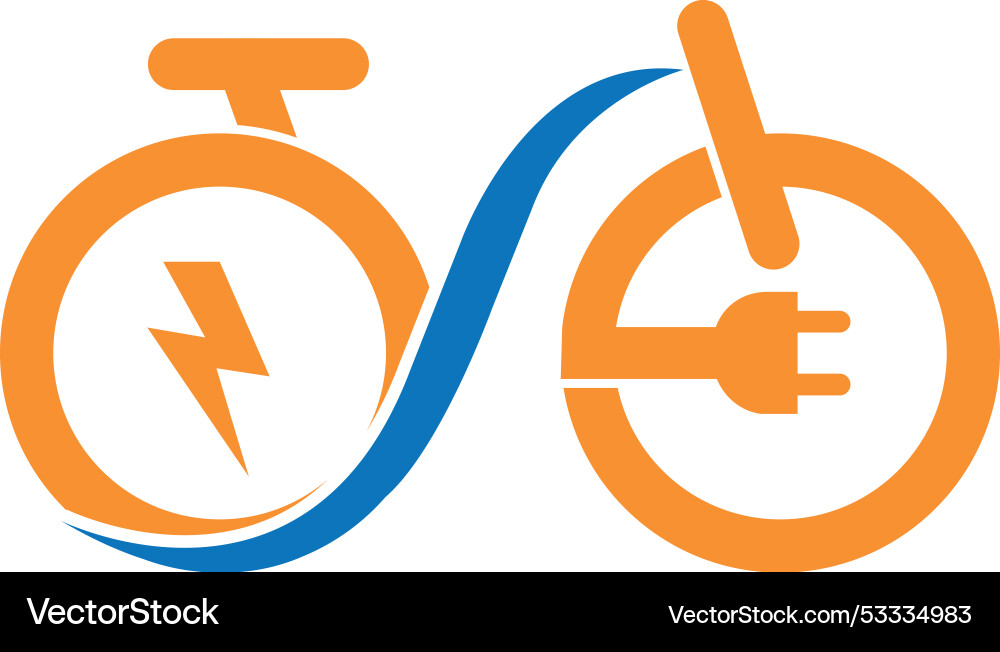 Electric bike icon e-bike pro Royalty Free Vector Image