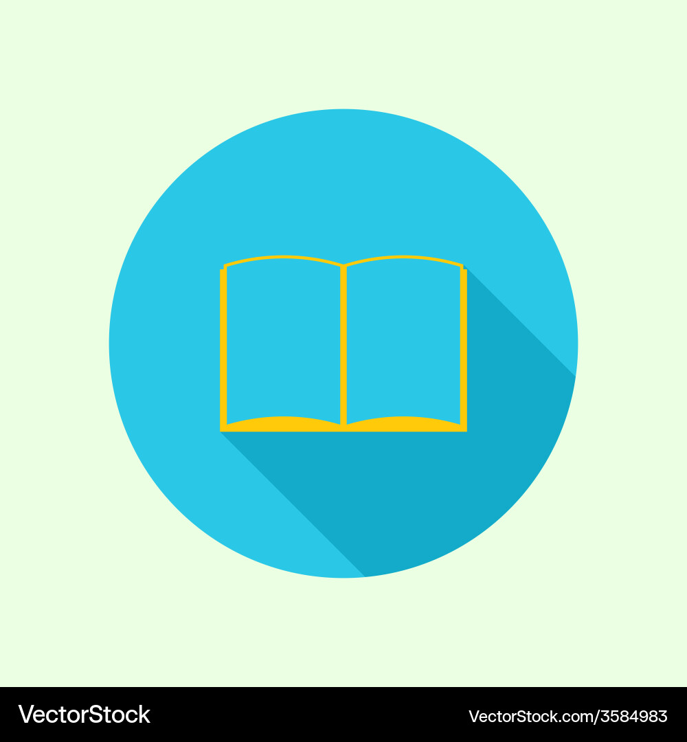 Icon of an open book Royalty Free Vector Image