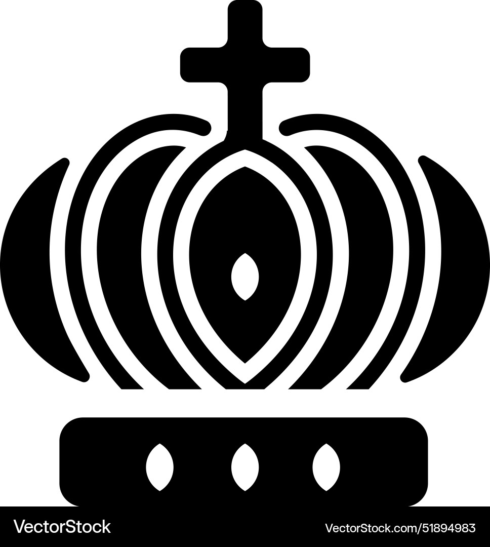 Noble crown Royalty Free Vector Image - VectorStock