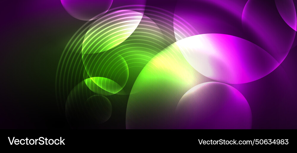 Shiny color neon glowing design Royalty Free Vector Image