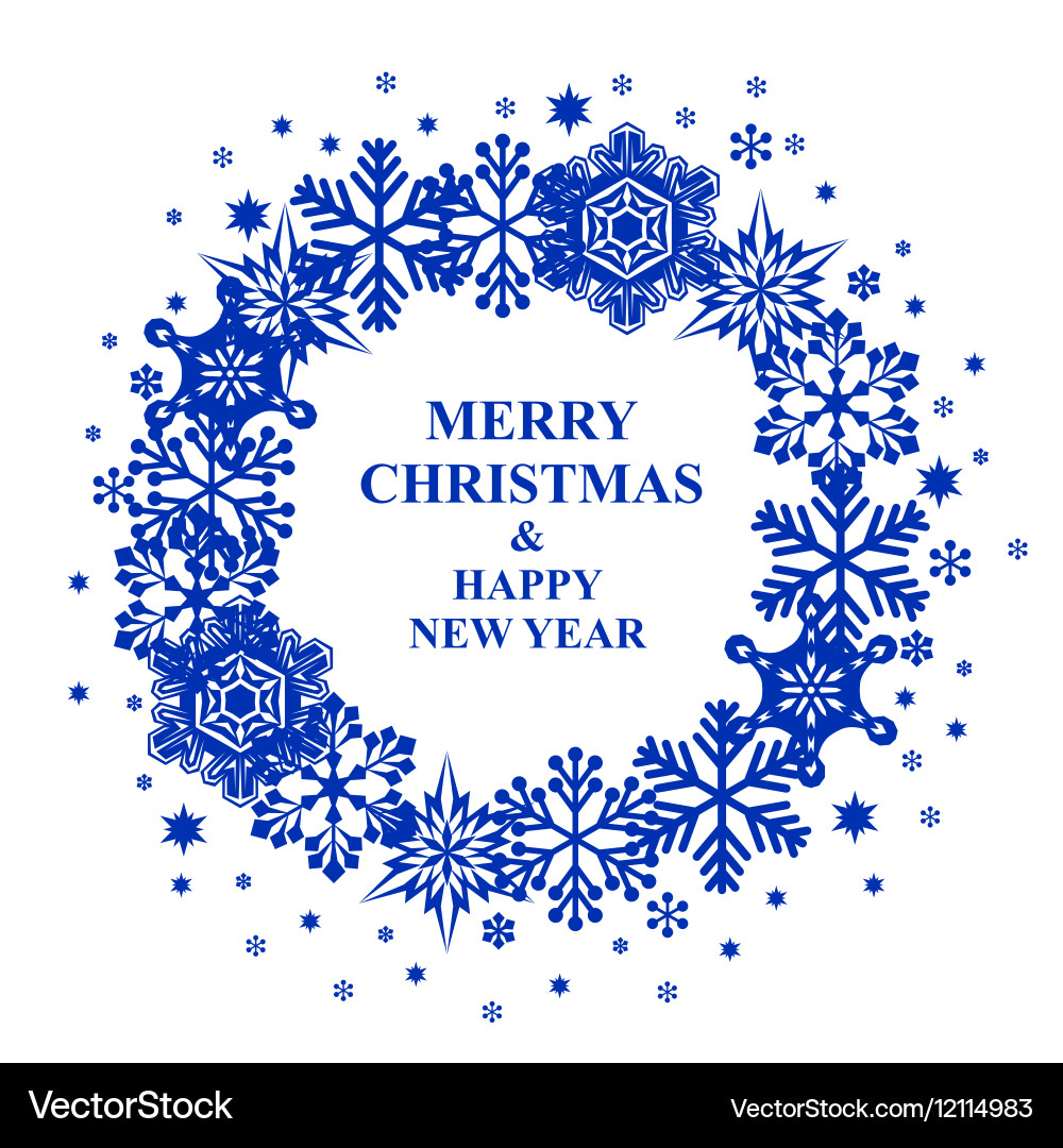 Snow circle Royalty Free Vector Image - VectorStock