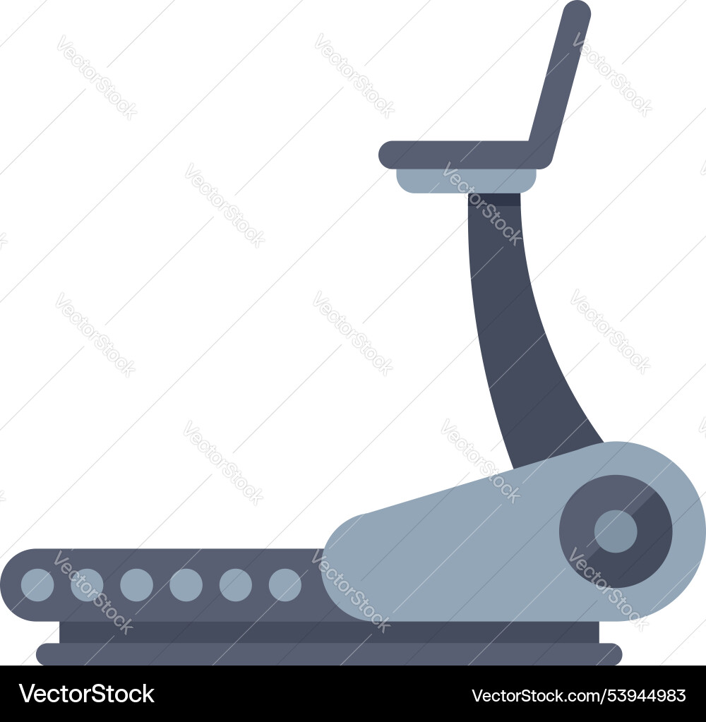 Treadmill icon showing running machine Royalty Free Vector