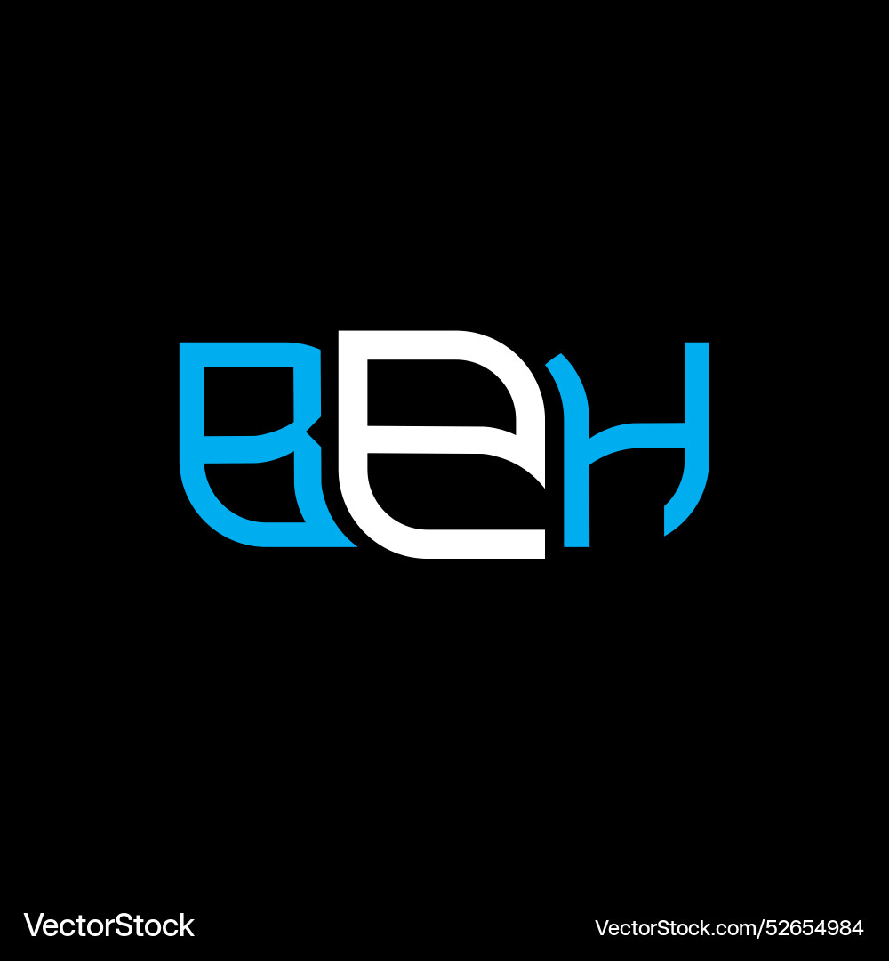 Bph logo design simple and modern Royalty Free Vector Image