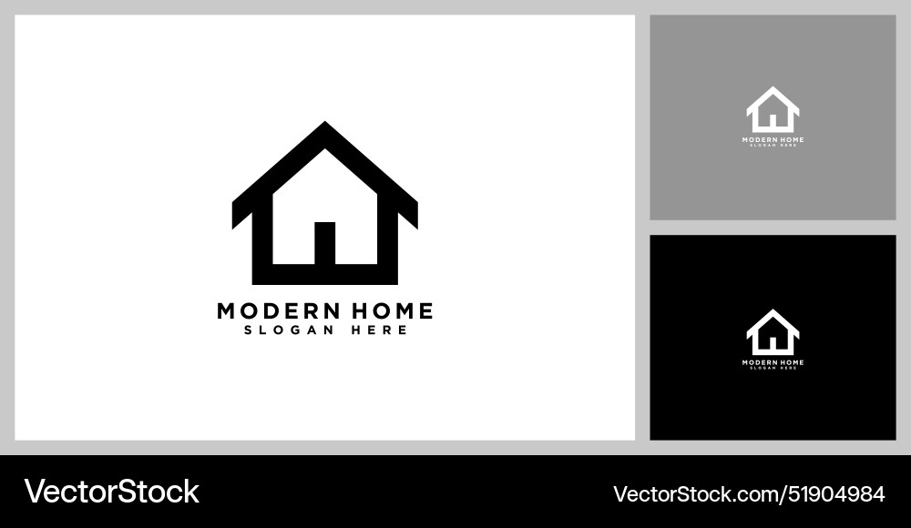Home logo design concept Royalty Free Vector Image