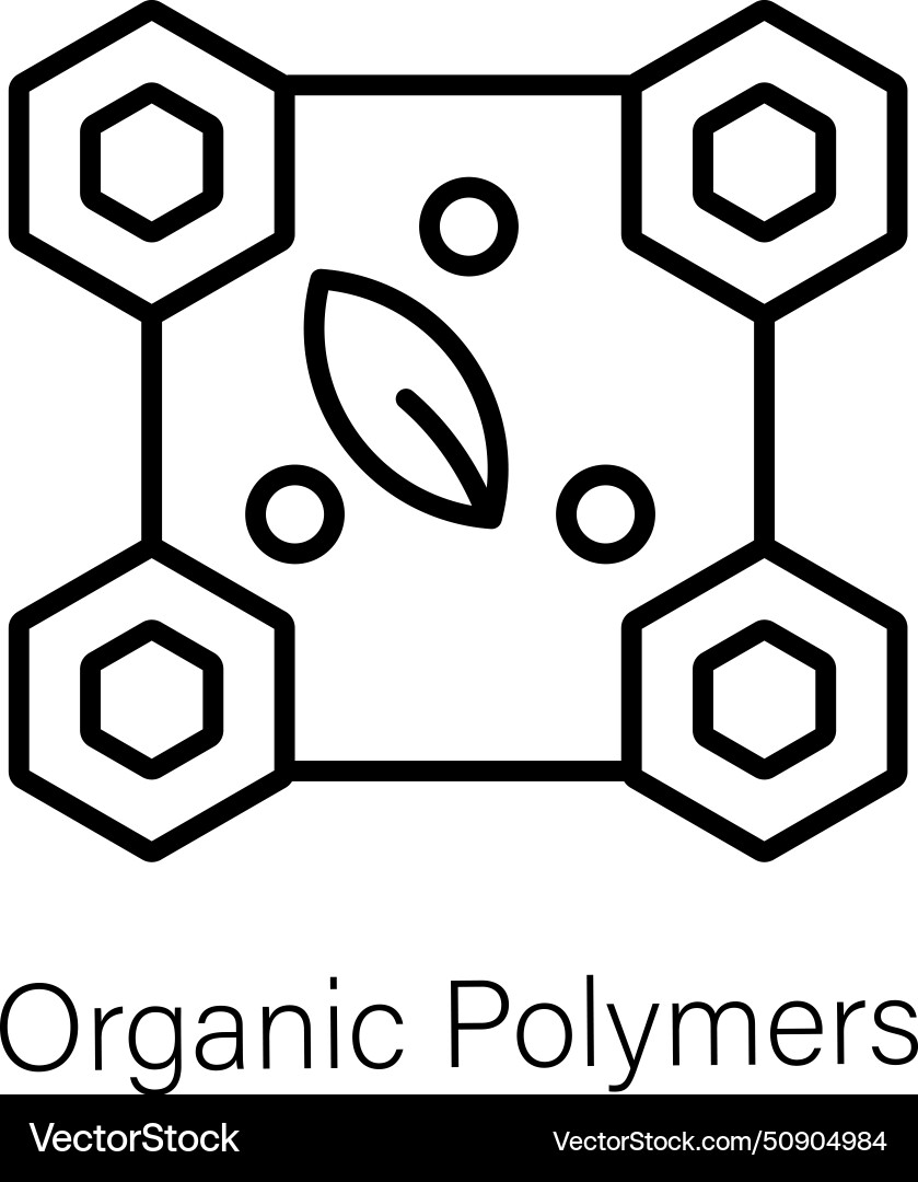 Organic polymers Royalty Free Vector Image - VectorStock