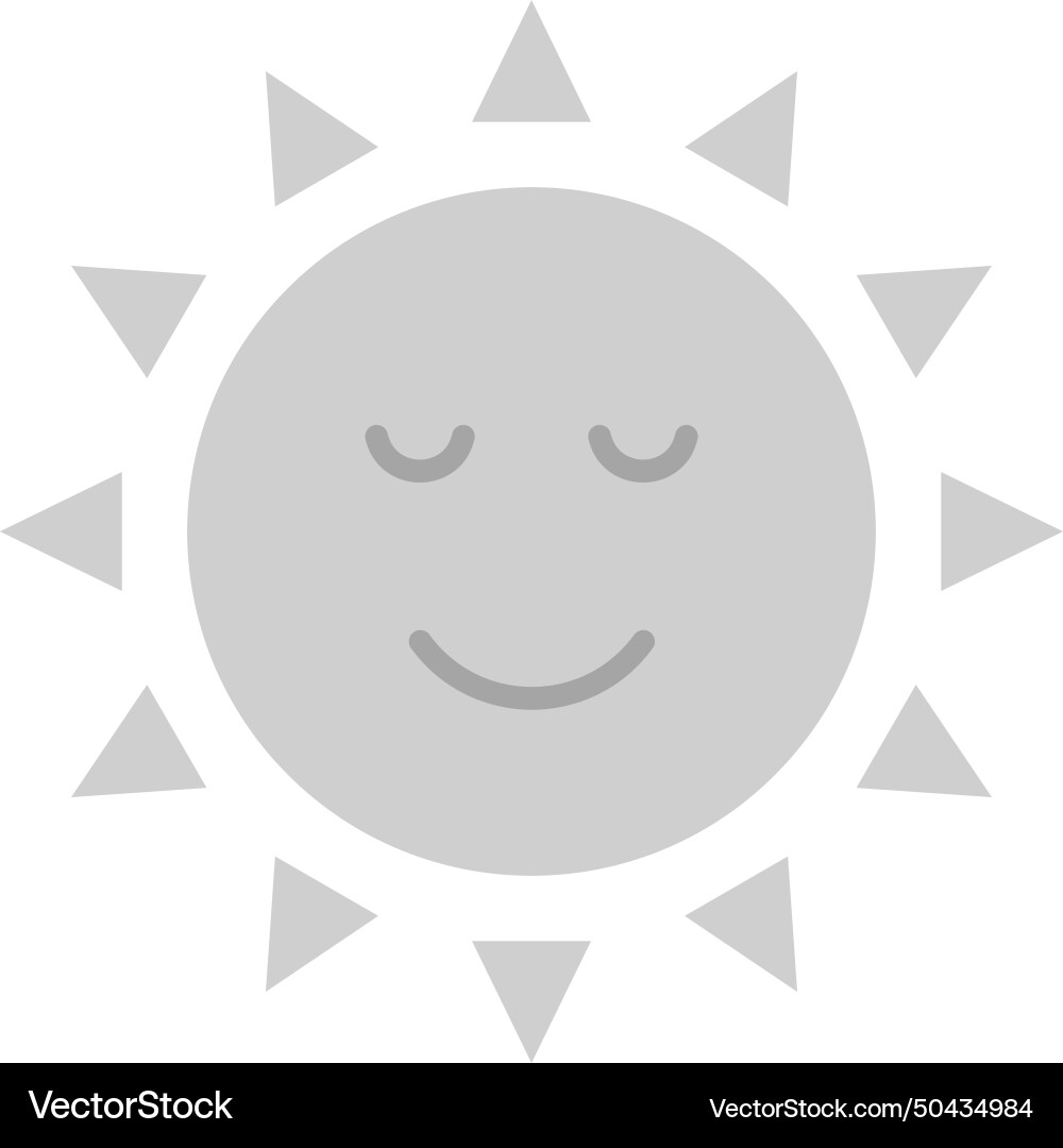 Sun with face icon image Royalty Free Vector Image