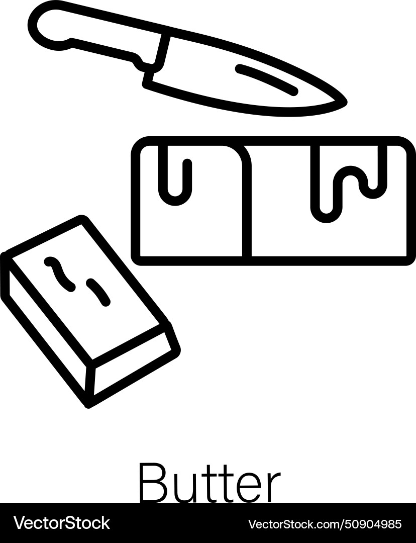 Butter Royalty Free Vector Image - VectorStock