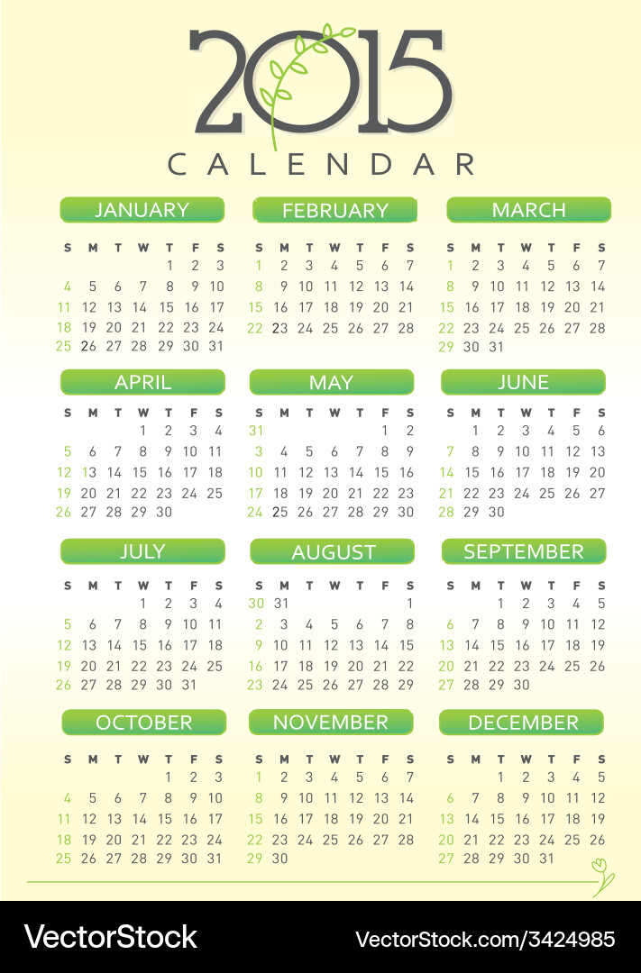 Calendar Royalty Free Vector Image - VectorStock