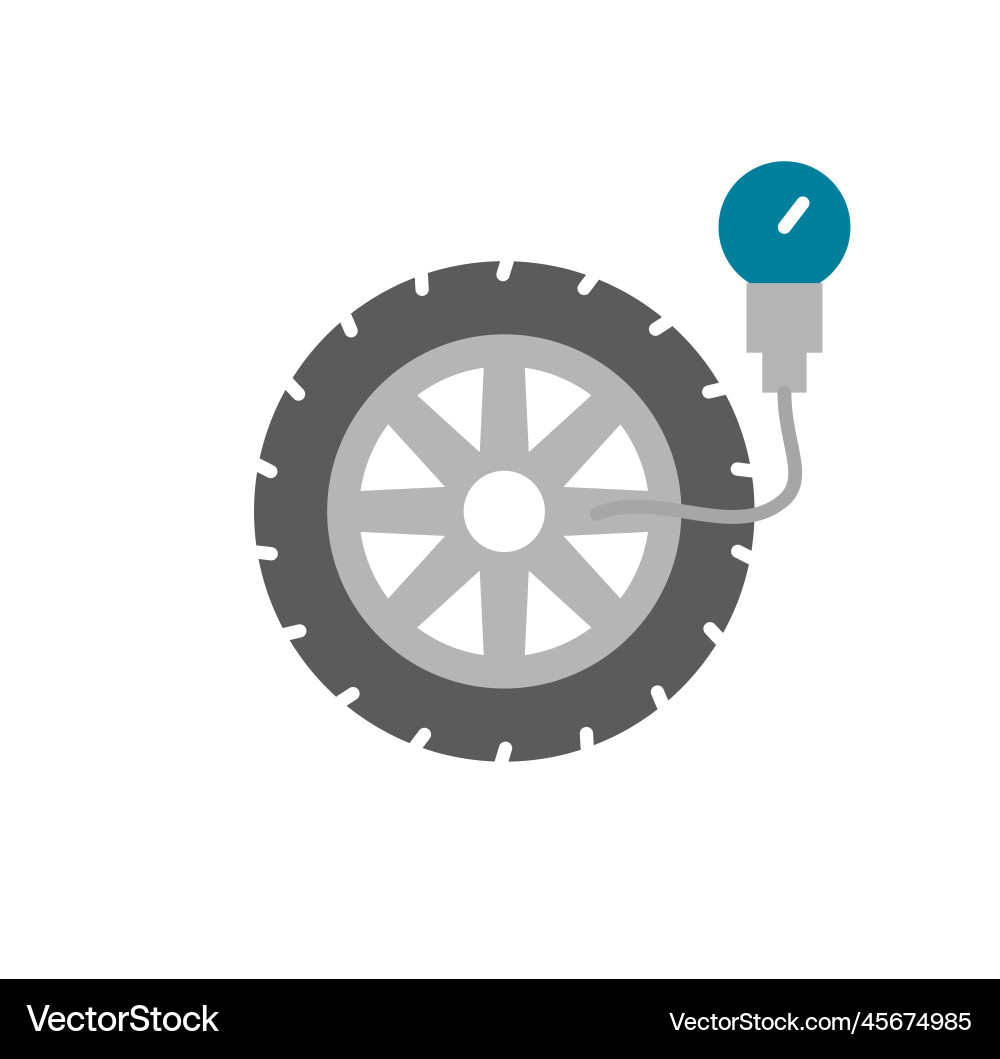 Car pump wheel icon Royalty Free Vector Image - VectorStock