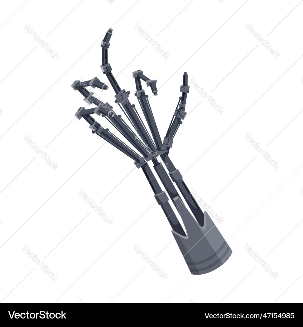 Robotic prosthesis human hand future technology Vector Image