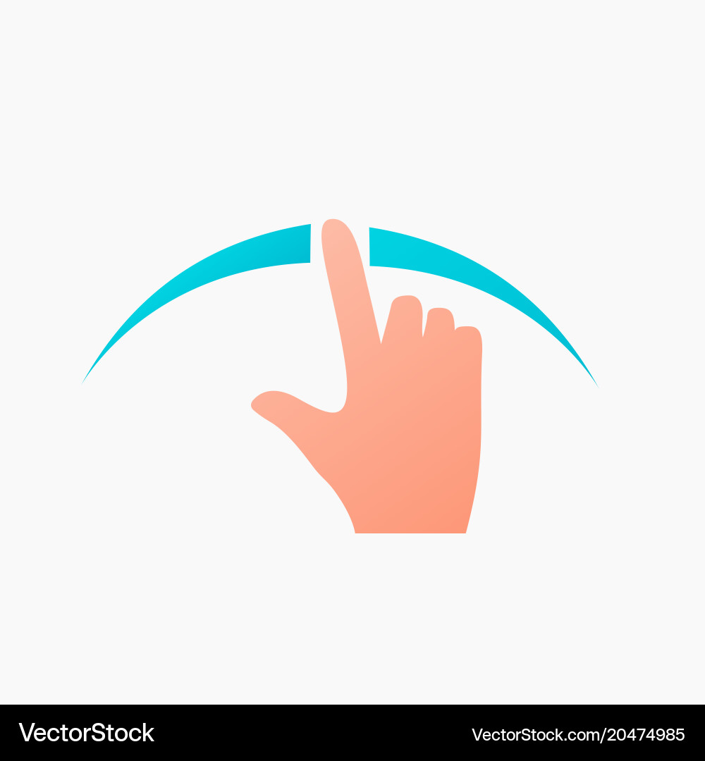 Screen swipe Royalty Free Vector Image - VectorStock