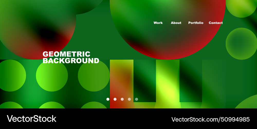 Vibrant green and red geometric pattern Royalty Free Vector