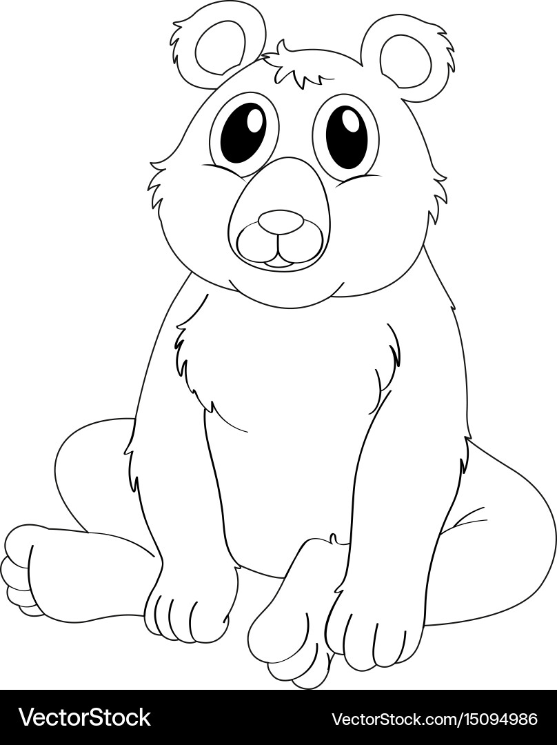 Grizzly Bear Outline