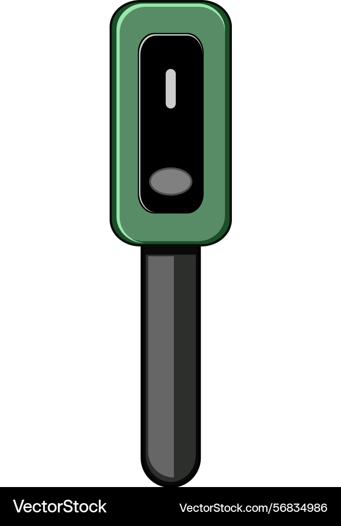 Detection soil moisture sensor cartoon Royalty Free Vector