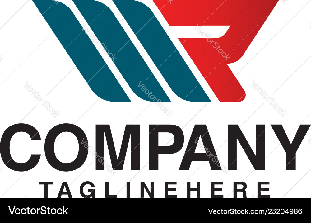 Letter r racing logo design template element Vector Image