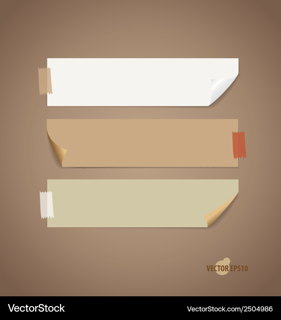 Vintage paper designs note Royalty Free Vector Image