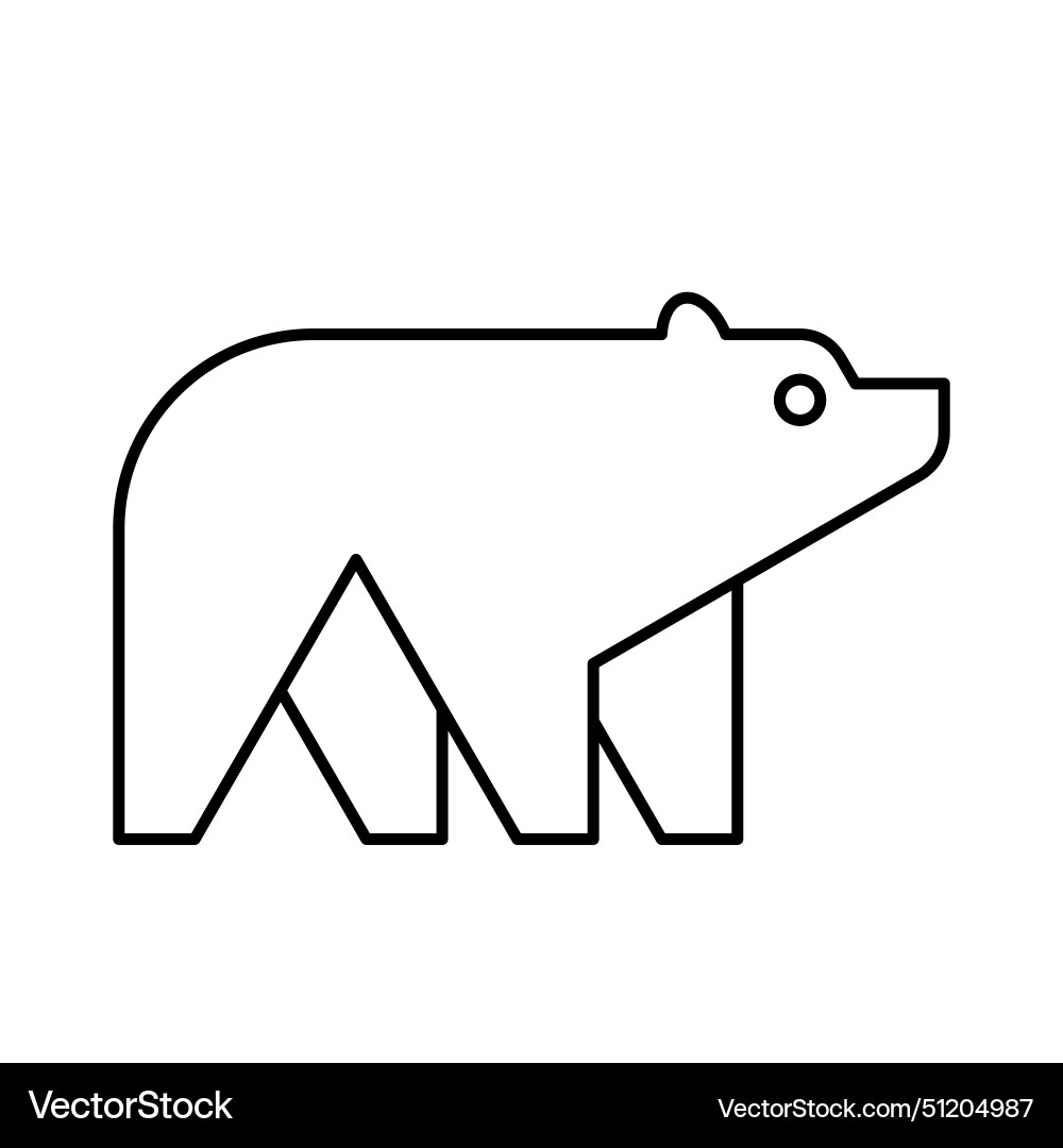 Bear logo Royalty Free Vector Image - VectorStock